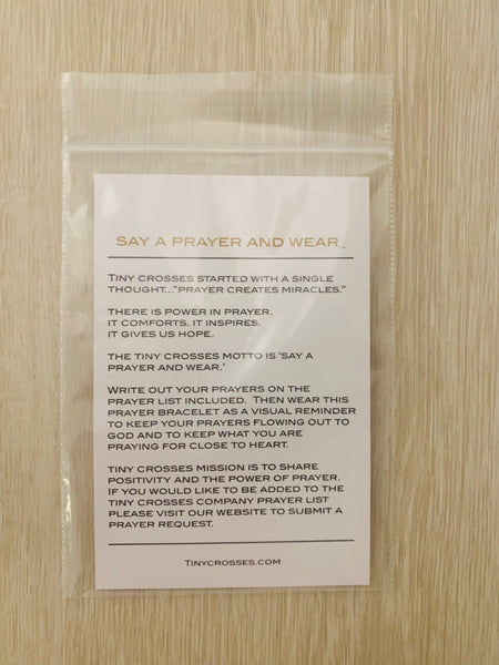 Tiny Crosses | Prayer Bracelets I Shop Christian Gifts – TinyCrosses.com